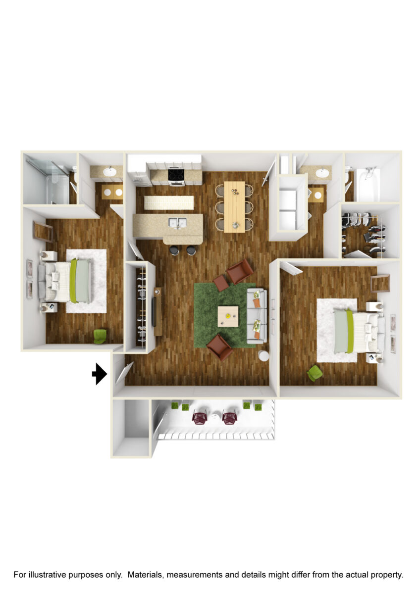 Floor Plans | 1 & 2 Bedroom Apartments in Phoenix, AZ